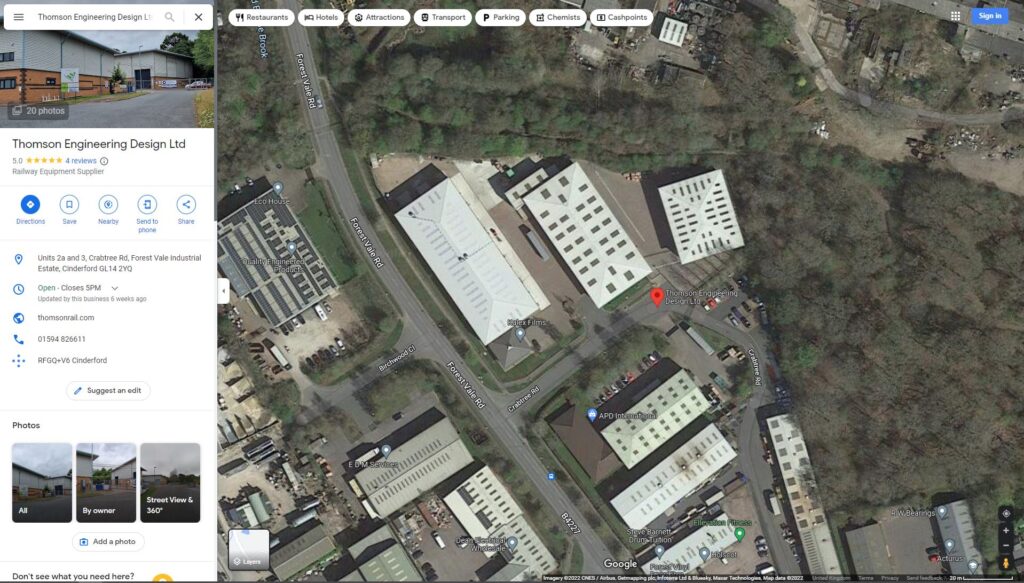 Site Map - Thomsonrail