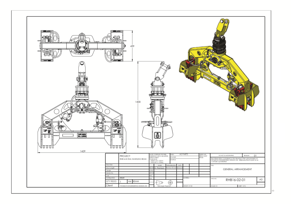 RHB16-02 RAIL HANDLING BEAM - Thomsonrail